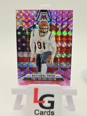 2024 Panini Mosaic - National Pride Trey Hendrickson #267 Camo Pink ...