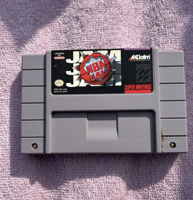 NBA Jam 1994 SNES Super Nintendo Cartridge Only TESTED/WORKS Authentic ...