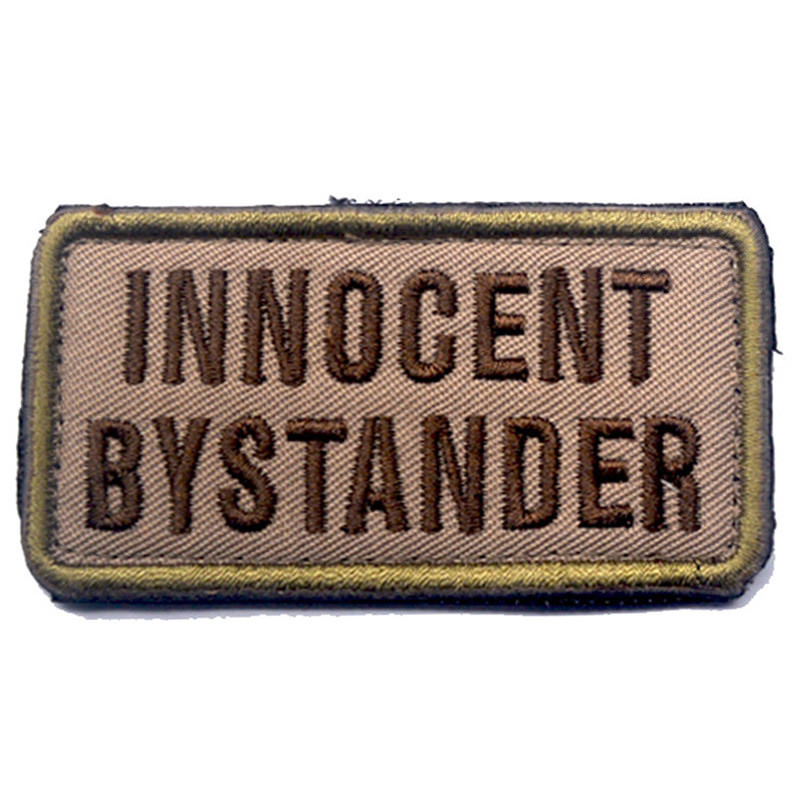 INNOCENT BYSTANDER TACTICAL COMBAT ARMY HOOK PATCH EMBROIDERED DESERT ...
