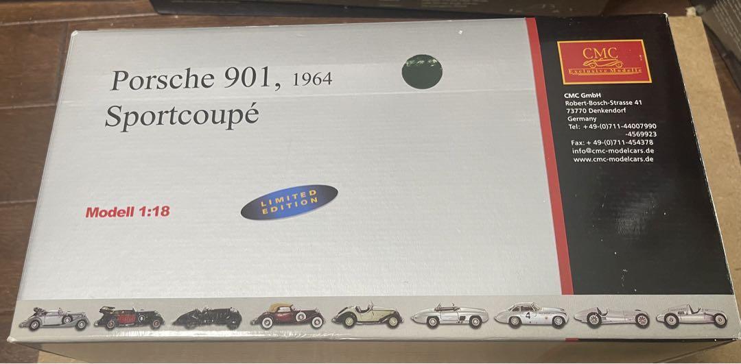 CMC 1/18 scale Porsche 901 Sportcoupé 1964 M067B High-Quality Diecast ...