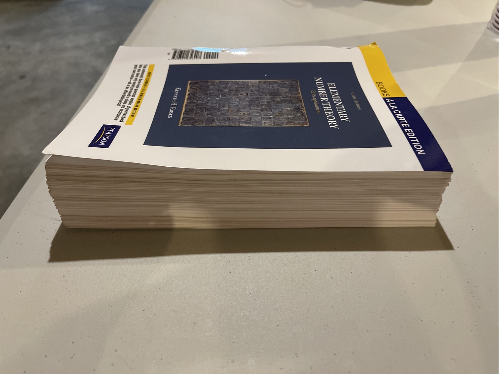 ELEMENTARY NUMBER THEORY, BOOKS A LA CARTE EDITION (6TH By Kenneth H ...