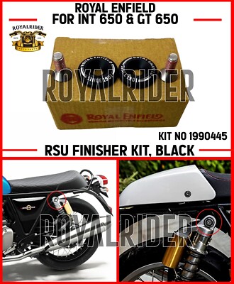 Fits Royal Enfield "RSU FINISHER KIT, BLACK" For INTERCEPTOR 650 & GT ...