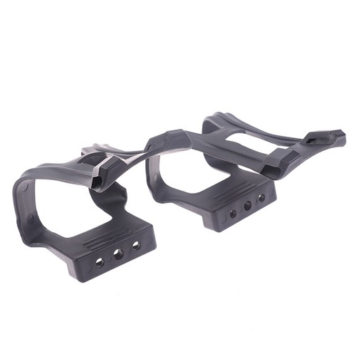 A Pair New Cycling Bicycle Bike Strapless Toe Pedal Clips Half Clips Bl ...