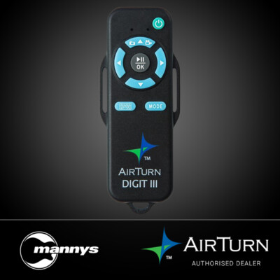 AirTurn DIGIT III Bluetooth Wireless Remote for Computers & Portable ...