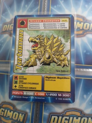 Tortomon Carte Digimon JD-04 1ere édition Bandai Fr Jd-25 | eBay