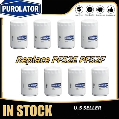 Purolator Engine Oil Filter Replace PF52E PF52F Set Of 8 | eBay