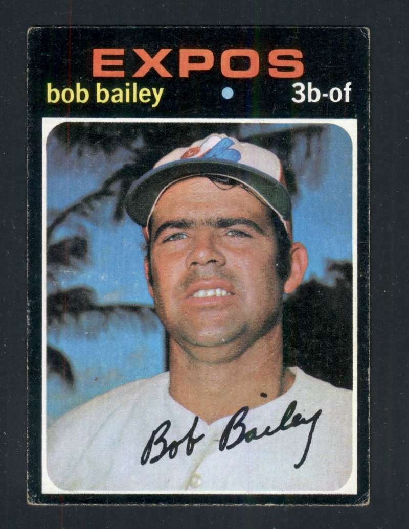 1971 Topps #157 Bob Bailey G-GVG Expos 92732 | eBay