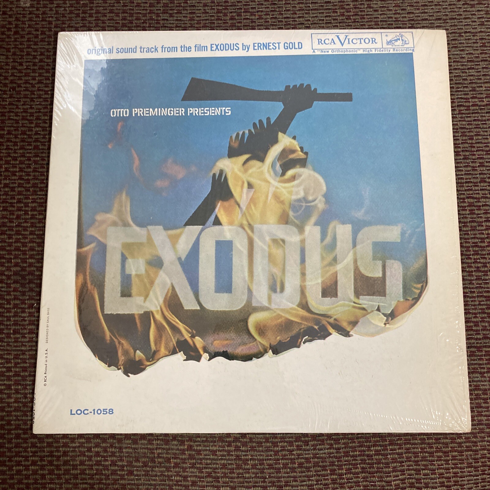 EXODUS - Otto Preminger - Original Sound Track - LP Vinyl Record - LOC ...