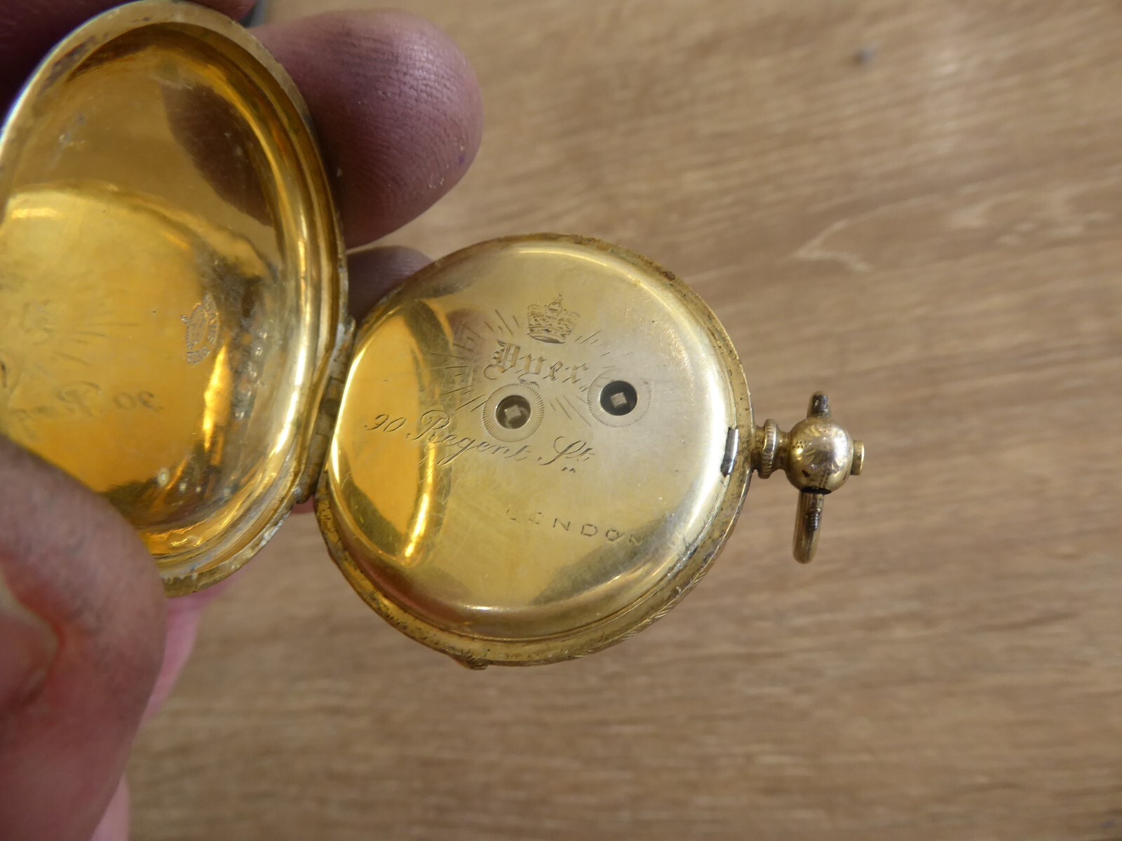SUPERB ANTIQUE SILVER GILT FOB / POCKET WATCH | eBay UK