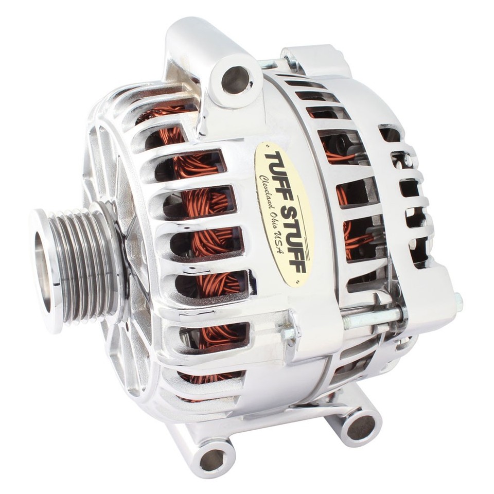 Tuff-Stuff Alternator 8437D; 6G 200 Amp Chrome INT for Ford Mustang 4 ...