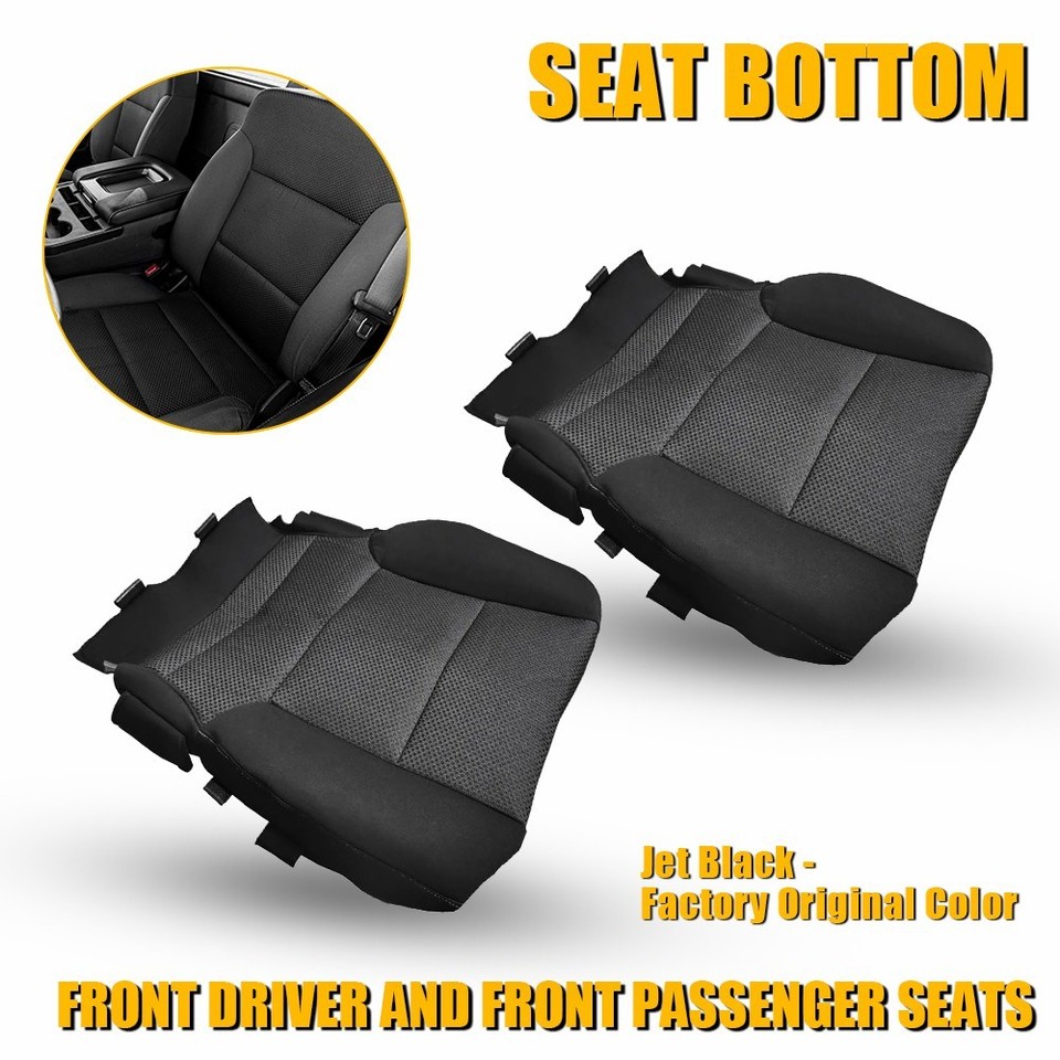 Left Right Bottom Cloth Seat Cover For 2014-2018 GMC Sierra 1500 2500HD ...