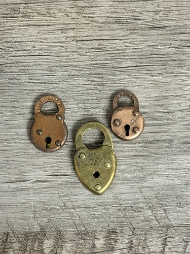 Vintage Small Miniature Padlock Lot Two Eagle One Grammes No Keys | eBay