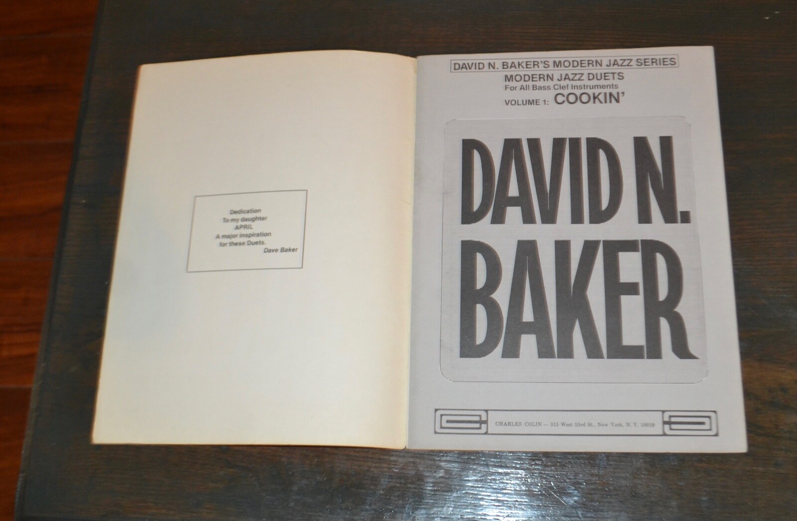 David N. Baker modern jazz series Volume 1 Cookin' song book | eBay