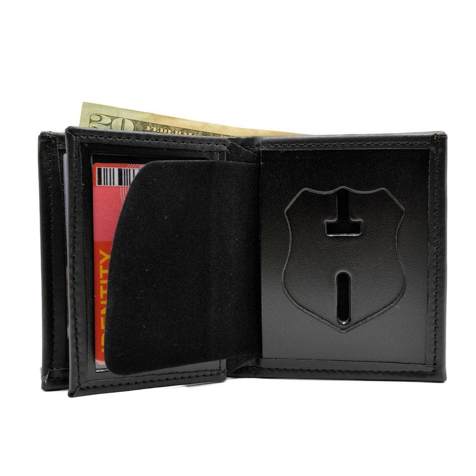 Perfect Fit Custom Badge Wallet Police Corrections Bifold Leather Many ...