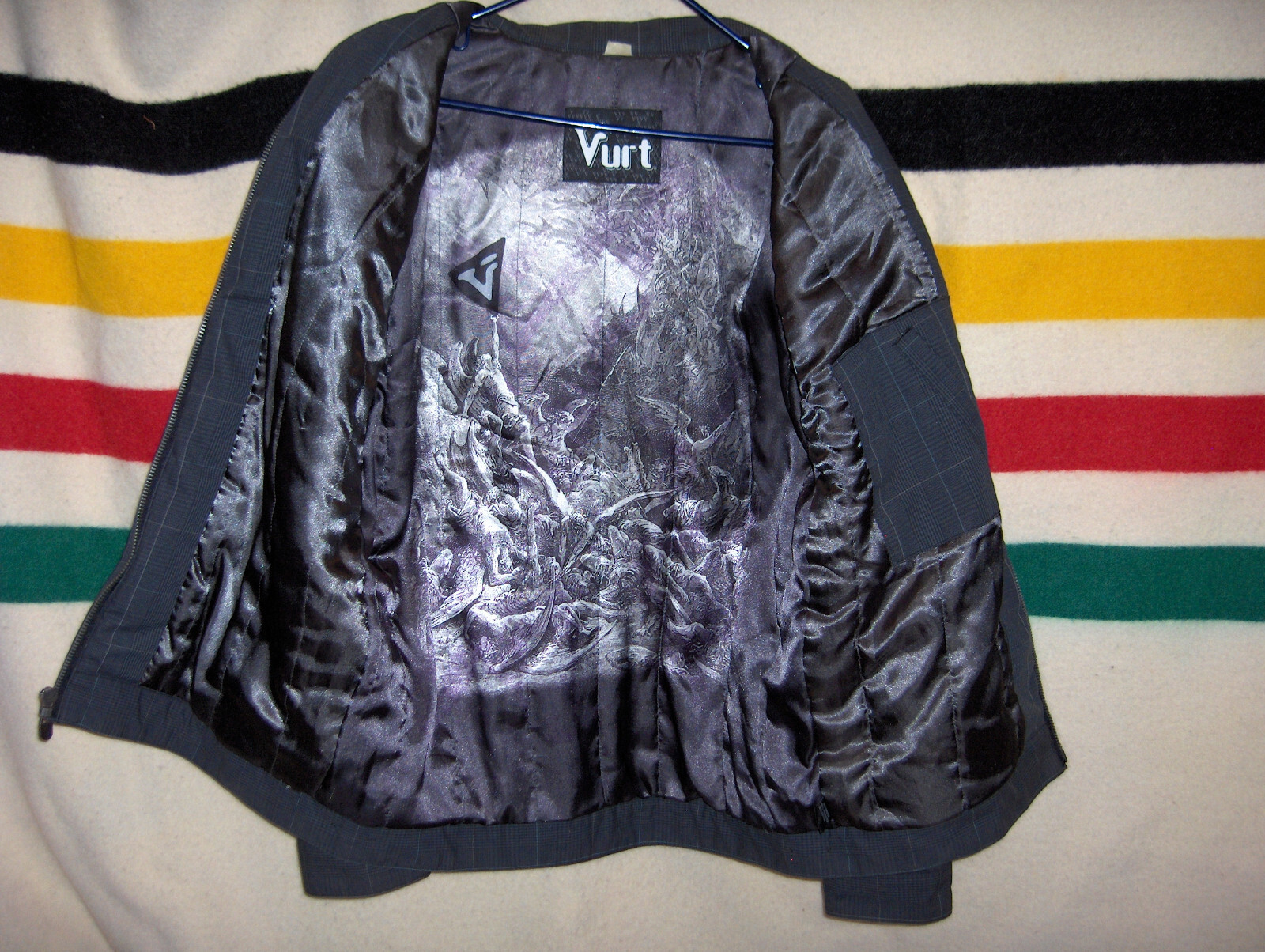 Vurt Skate/Surf wear "Fallen Angels" jacket Sz L - Gem