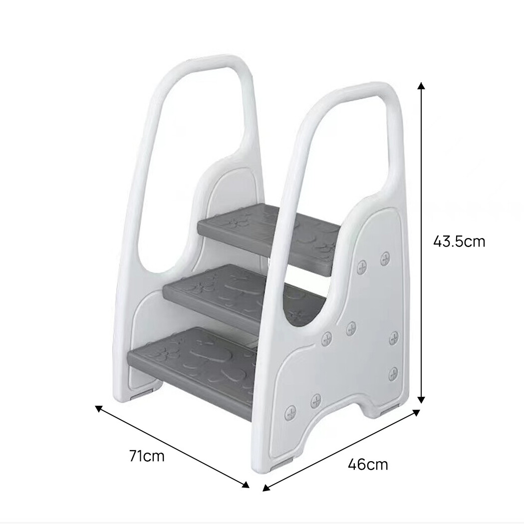 Toddler Step Stool Adjustable Standing Tower 2/3 Step Ladder Kids ...