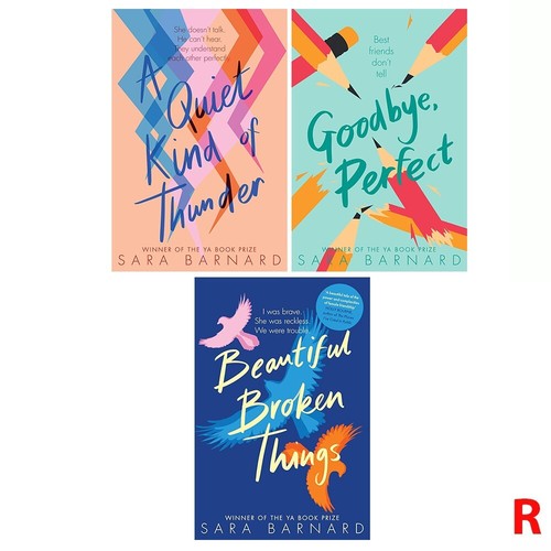 Sara Barnard Collection 3 Books Set Quiet Kind of Thunder, Goodbye ...