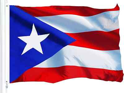 Puerto Rico Flag 3x5 FT National Country Banner Polyester Grommets ...
