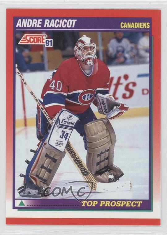 1991-92 Score - Top Prospect Canadian English #285 Andre Racicot (RC ...
