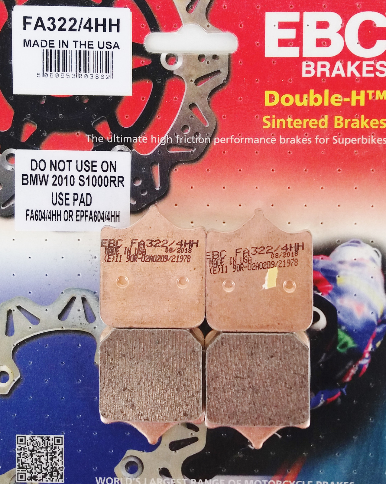 FA322/4HH - EBC Bremsbeläge brake pads Bremsklotz vorne | eBay.de