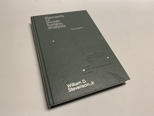 Elements Power System Analysis by Wayne Stevenson 4 th Edition ...