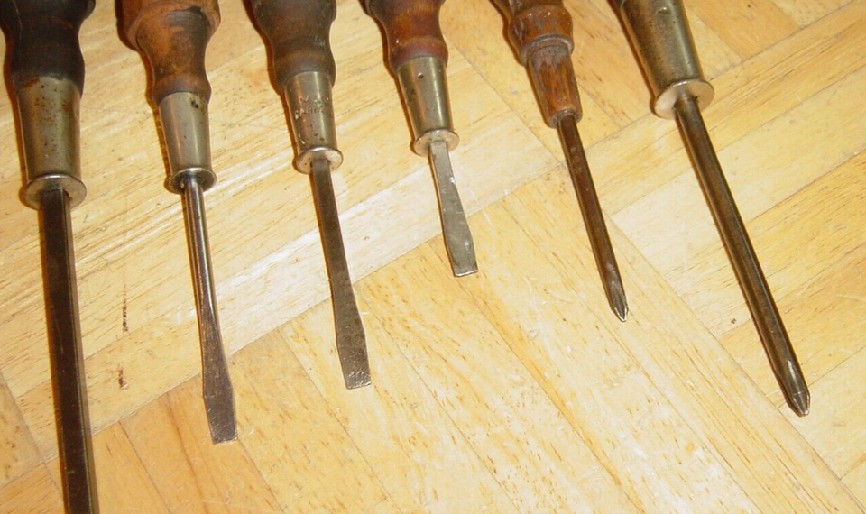MAC TOOLS 10 PIECE WOODEN HANDLE MIXED SCREWDRIVER SET | eBay