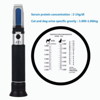 Clinical Refractometer with ATC Tri-Scale-Serum Protein Urine SG ...