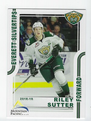Riley Sutter 2018-19 Everett Silvertips (Hershey Bears) | eBay