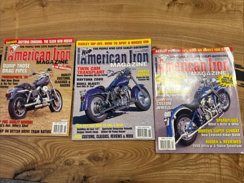 Group Lot Of American Iron Magazine Motorcycle Mag Lot Of 63 Mixed Lot ...