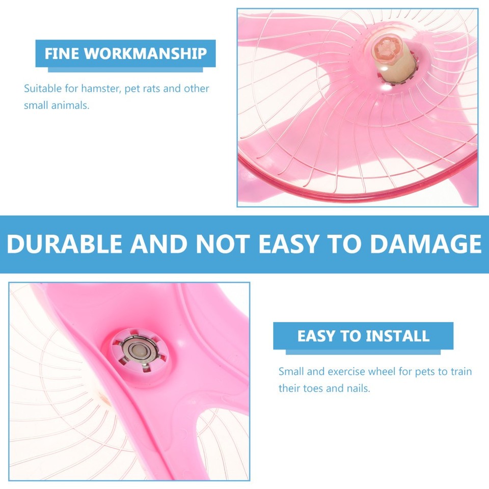 1Pc Flying Saucer Wheel Non Run Disc for Hamsters Hedgehogs Small Pets ...