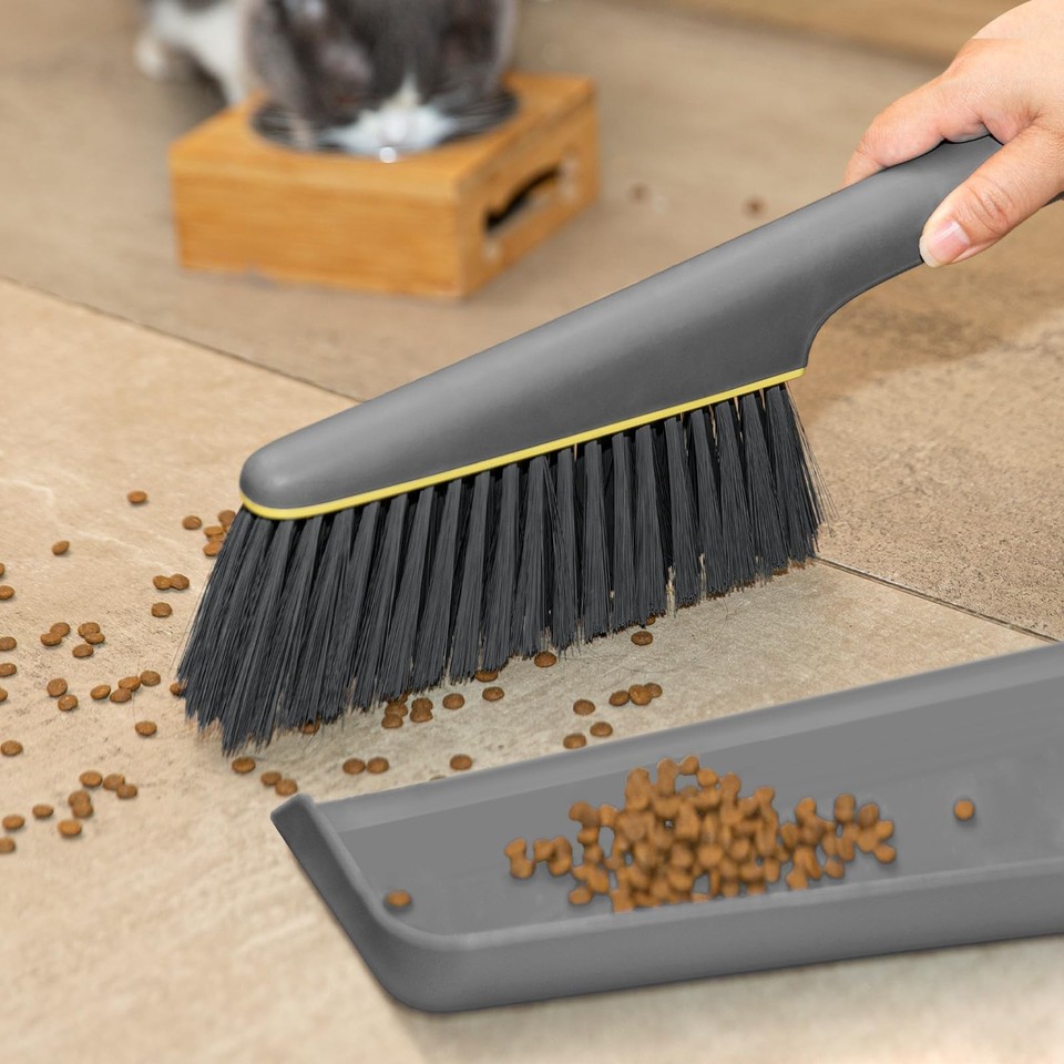 Small Broom and Dustpan Set, Hand Mini Dust-Pan and Brush, Handheld ...