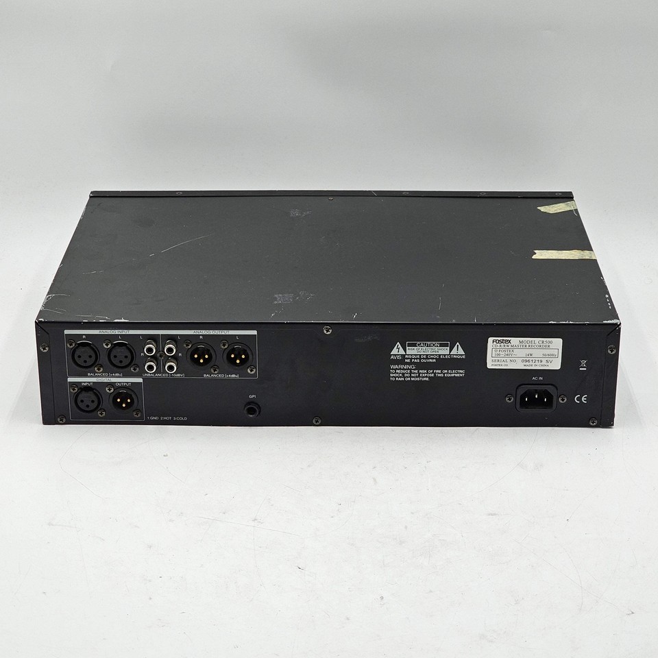 Fostex CR500 CDR RW Master Recorder Professional Audio CD Recorder | eBay