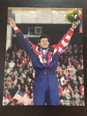 Dan Jansen Hand Signed 8X10 Photo Olympic Gold Medalist Speed Skating ...