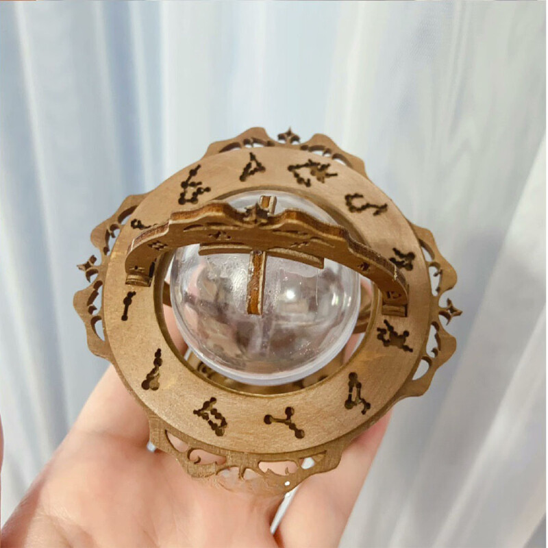 1/12 Scale Dollhouse Miniatures Witch Magic Divination Ball Unfinished ...