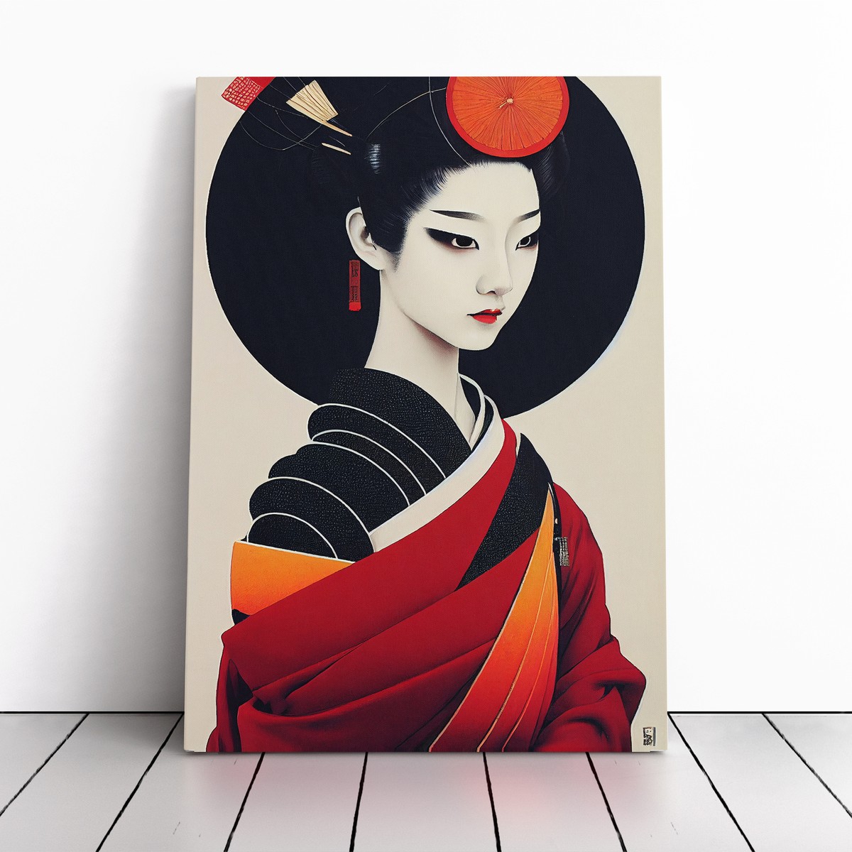 Modern Geisha Painting CYBORG GEISHA Painting By Pasquale Pacelli