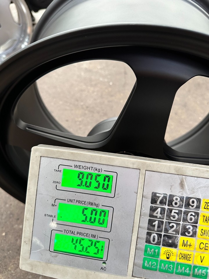 18x9.5 ET44 AOW SPOON BLACK (4 Wheel) 5x120 FK8 Honda Civic Type R FL5 ...