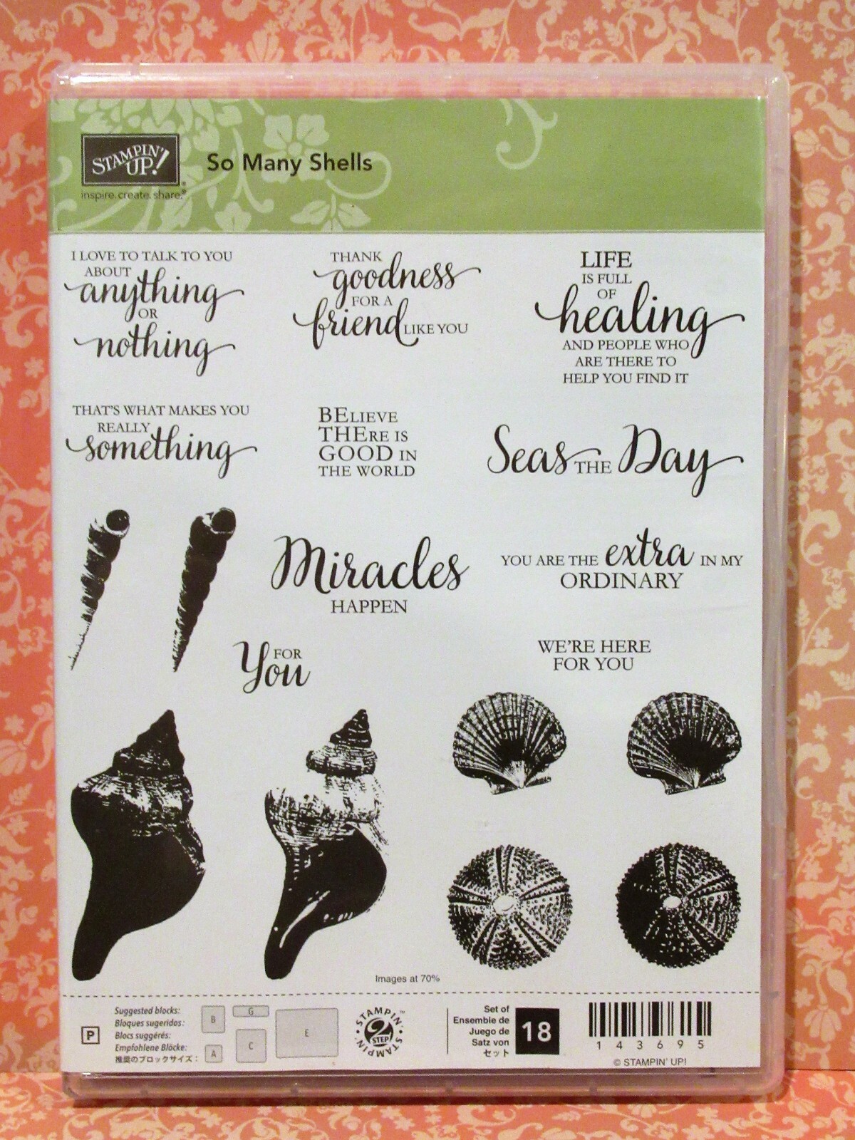 Stampin Up SO MANY SHELLS stamps Nautical seas Healing Miracles Seas ...