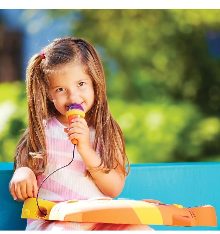 B toys Meowsic Interactive Cat Piano Toy Piano Microphone Musical ...