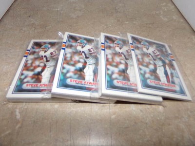 STEVE ATWATER 82 CT LOT OF ROOKIE CARDS 1989 TOPPS TRADED DENVER ...