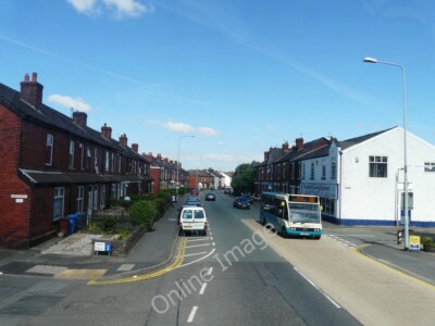 Photo 12x8 Lower Bents Lane Romiley The A6017 viewed from the top deck ...