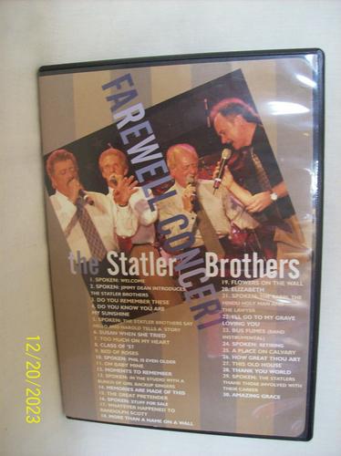 Statler Brothers Farewell Concert dvd 2002 | eBay