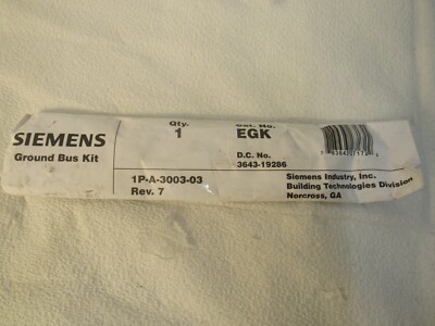 Siemens EGK Ground Bus Kit 3643-19286 | eBay