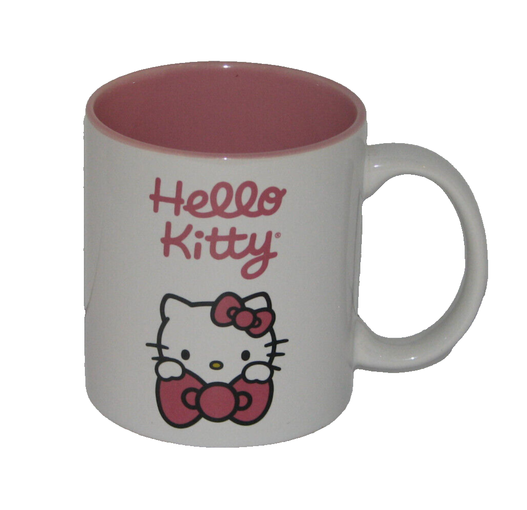 Hello Kitty White & Pink Coffee Mug Tea Cup | eBay