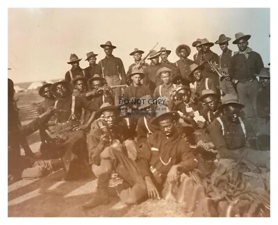 BUFFALO AFRICAN AMERICAN SOLDIERS AMERICAN FRONTIER HISTORICAL 8X10 ...