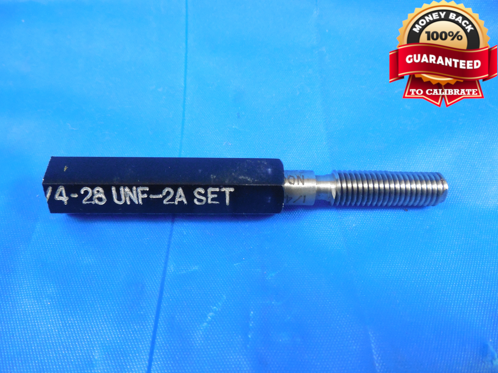 1/4 28 UNF 2A SET THREAD PLUG GAGE .25 NO GO ONLY P.D. = .2225 CHECK NF ...