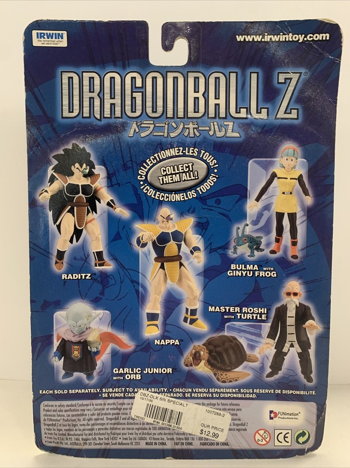 Dragon Ball Z Master Roshi with Turtle Saipan Saga IRWIN TOYS 2000 NEW ...