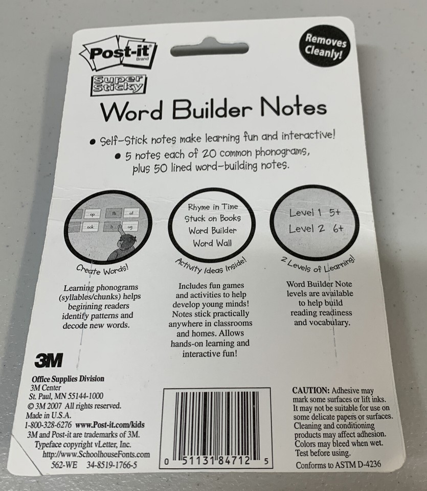 Post-it Super Sticky Word Builder Notes Sealed 100 + 50 Sheets BN13 | eBay
