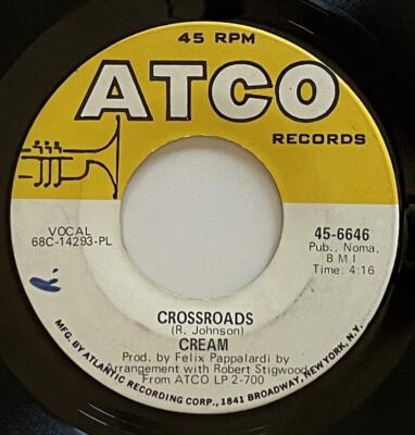 Cream Crossroads / Passing The Time 45 rpm Atco Blues Rock (1969) vg | eBay