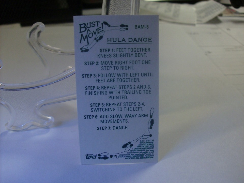 2017 Topps Allen and Ginter Mini Bust a Move! #BAM-8 - Hula Dance 17 ...