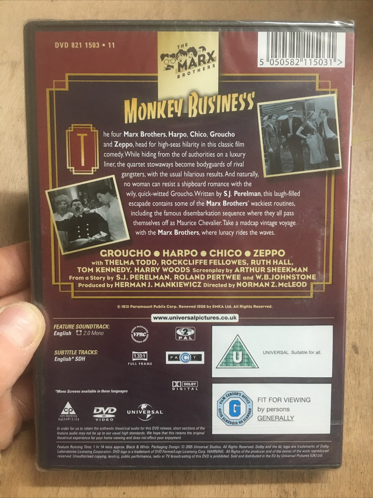 Monkey Business (DVD, 2005) for sale online | eBay